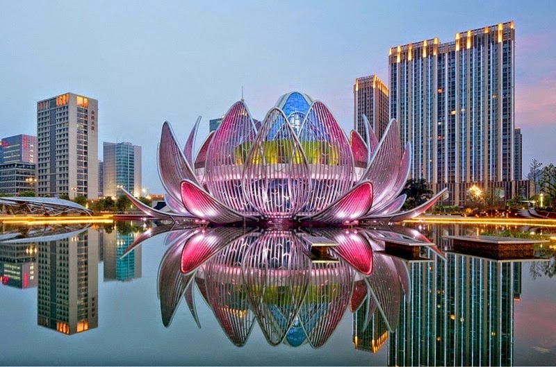 Sebuah Bangunan Unik Seperti Bunga Teratai telah Berdiri di Cina ...